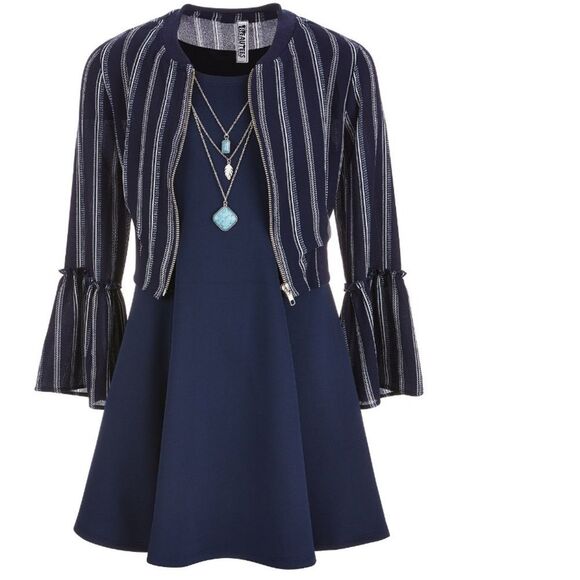 Beautees | Matching Sets | Navydress And Jacket Set | Poshmark